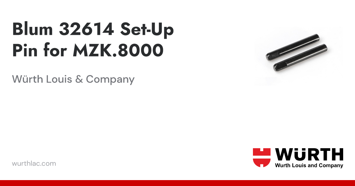Blum 32614 Set-Up Pin for MZK.8000 | Würth Louis & Company