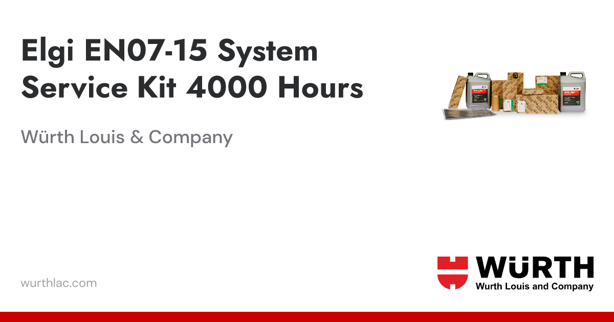 Elgi EN07-15 System Service Kit 4000 Hours | Würth Louis & Company