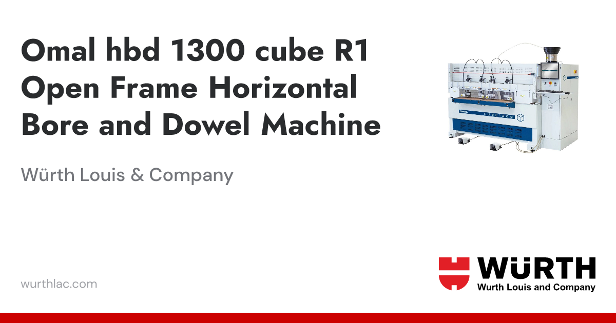Omal hbd 1300 cube R1 Open Frame Horizontal Bore and Dowel Machine ...